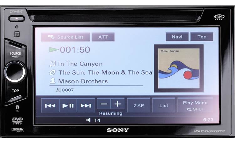 Sony XNV-660BT Navigation receiver at Crutchfield