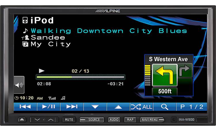 Alpine Navigation Package INA-W900 navigation receiver and Bluetooth® adapter at Crutchfield