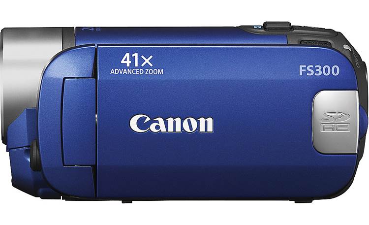 Canon FS300 (Blue) Standard-definition camcorder at Crutchfield