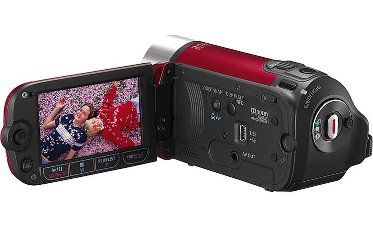 Canon FS300 (Red) Standard-definition camcorder at Crutchfield