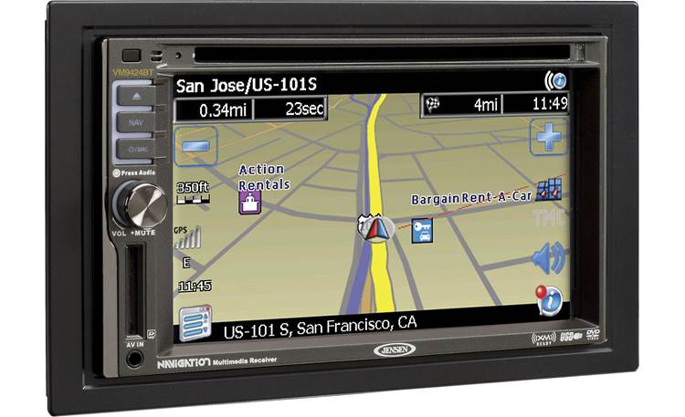 Jensen VM9424BT Navigation receiver at Crutchfield