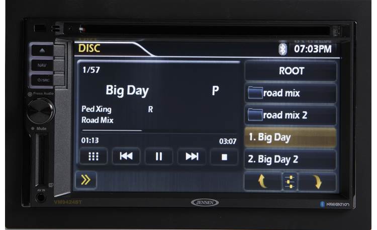 Jensen VM9424BT Navigation receiver at Crutchfield