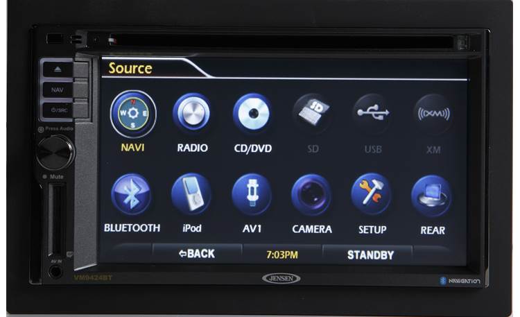 Jensen VM9424BT Navigation receiver at Crutchfield