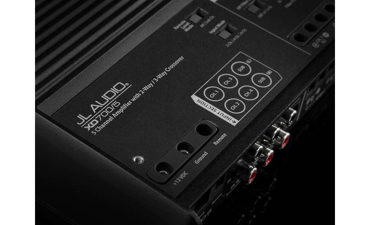 JL Audio XD700/5 5-channel car amplifier — 75 watts RMS x 4 at 4 ohms + 300 watts RMS x 1 at 2 ...