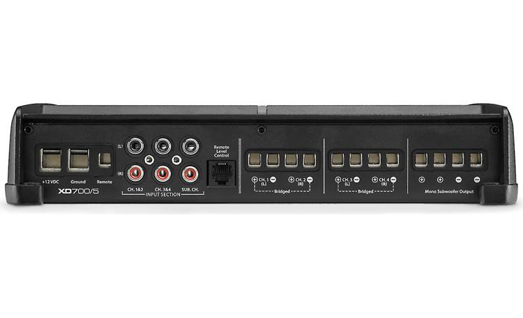 JL Audio XD700/5 5-channel car amplifier — 75 watts RMS x 4 at 4 ohms + 300 watts RMS x 1 at 2 ...