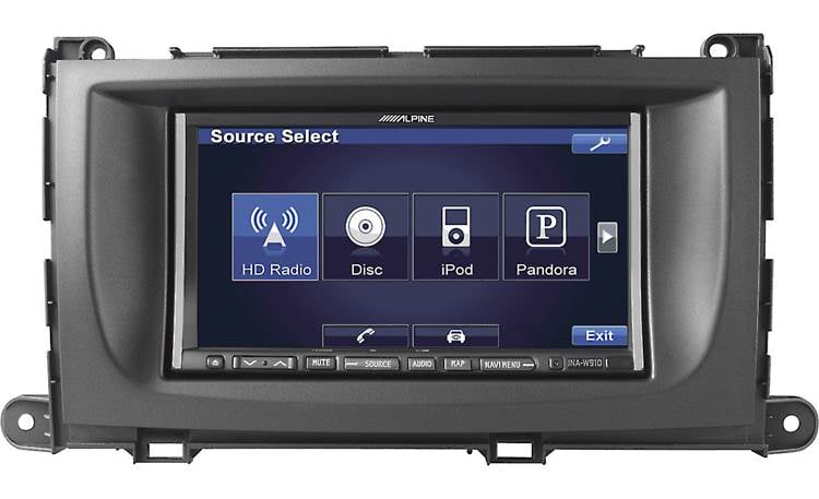 Alpine INA-W910 Perfect Fit for Toyota Sienna Alpine GPS receiver, plus dash adapter and ...