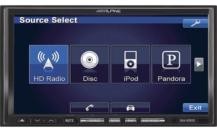 Alpine INA-W910 Perfect Fit for Toyota Sienna Alpine GPS receiver, plus dash adapter and ...