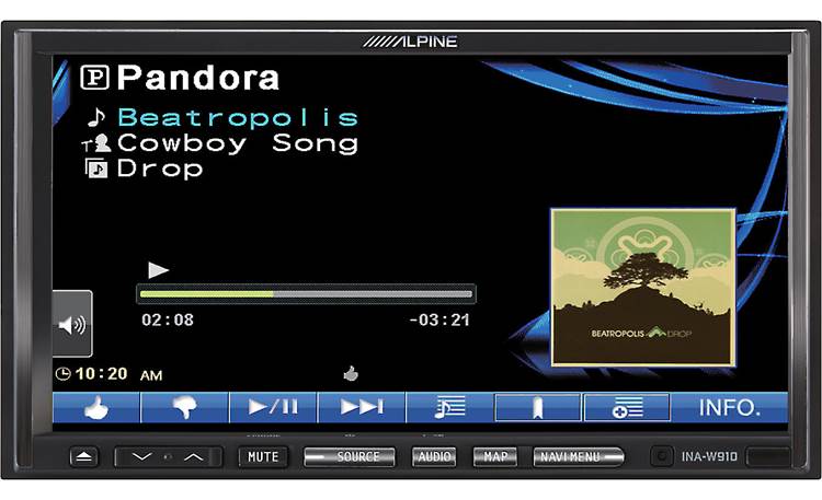 Alpine INA-W910 Perfect Fit for Toyota Sienna Alpine GPS receiver, plus dash adapter and ...