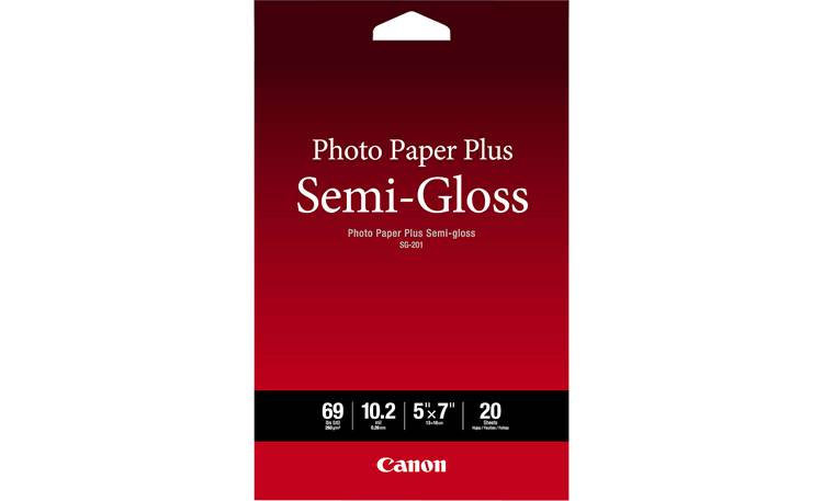 Canon Photo Paper Plus Semi-Gloss 20 sheets of 5" x 7" paper at Crutchfield
