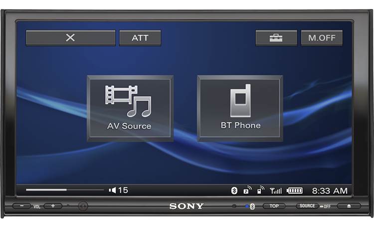 Sony XAV-72BT DVD receiver at Crutchfield