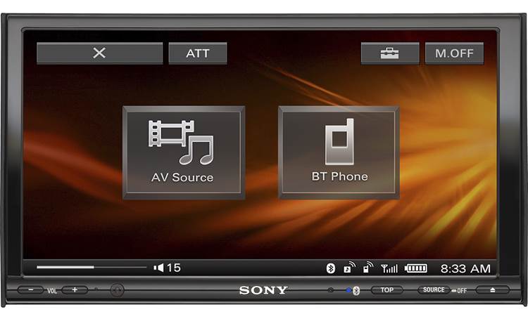 Sony XAV-72BT DVD receiver at Crutchfield