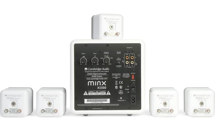Cambridge Audio Minx S215 (White) 5.1-channel speaker system at Crutchfield