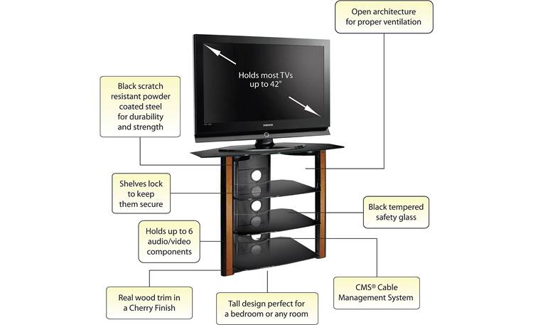 Bell'O AVSC-2122 Audio/video stand for TVs up to 42" at Crutchfield
