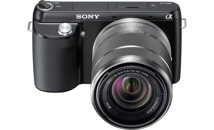 Sony Alpha NEX-F3 (Black) 16-megapixel digital camera with 180-degree ...