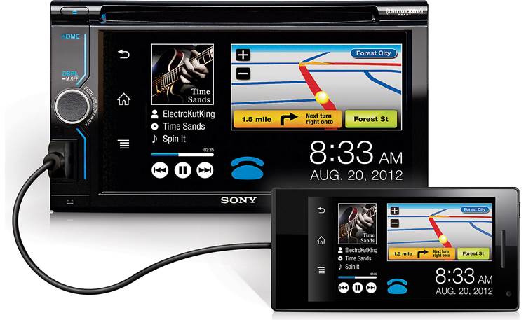 Sony XAV-601BT DVD receiver at Crutchfield