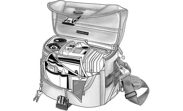 Lowepro Stealth Reporter D100 AW Weather-ready camera bag for ...