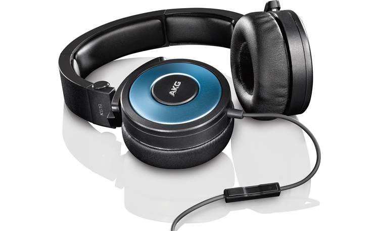 AKG K619 (Blue) Around-the-ear DJ headphones with in-line remote and microphone at Crutchfield