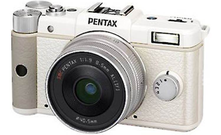 Pentax Q Kit (White) Compact interchangeable lens hybrid camera with ...