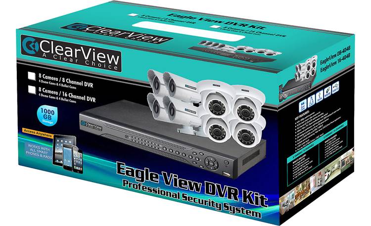 ClearView Eagle View Expandable 16-Channel Kit Surveillance system with ...