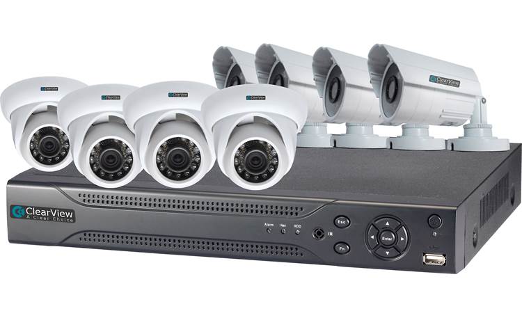 ClearView Hawk View 8-Channel Kit 8-camera video surveillance system ...