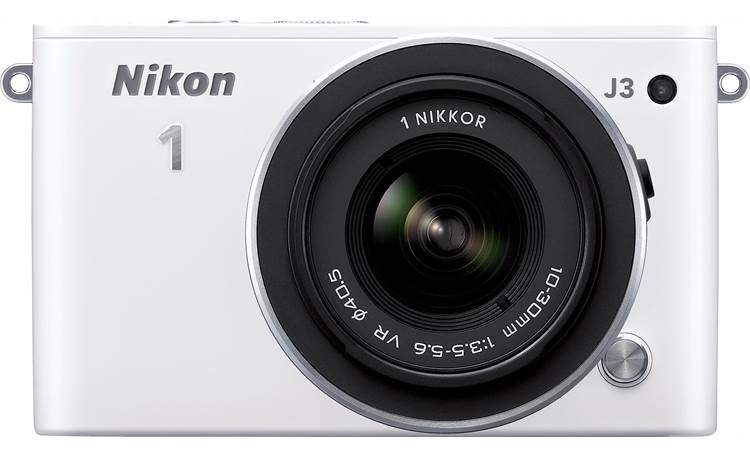Nikon 1 J3 with Standard Zoom and Telephoto Zoom Lenses (White) 14 ...