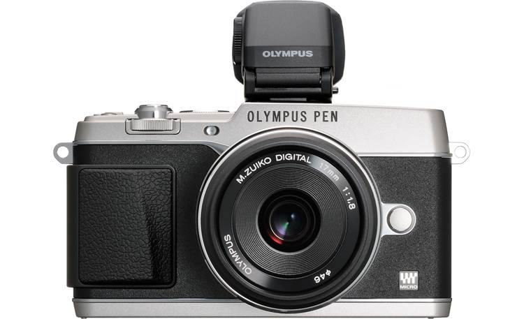 Olympus PEN E-P5 17mm Lens and Viewfinder Bundle (Silver) 16-megapixel ...