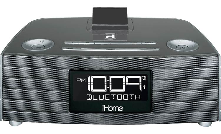 iHome iBT97 FM clock radio with Bluetooth® and USB charging at Crutchfield