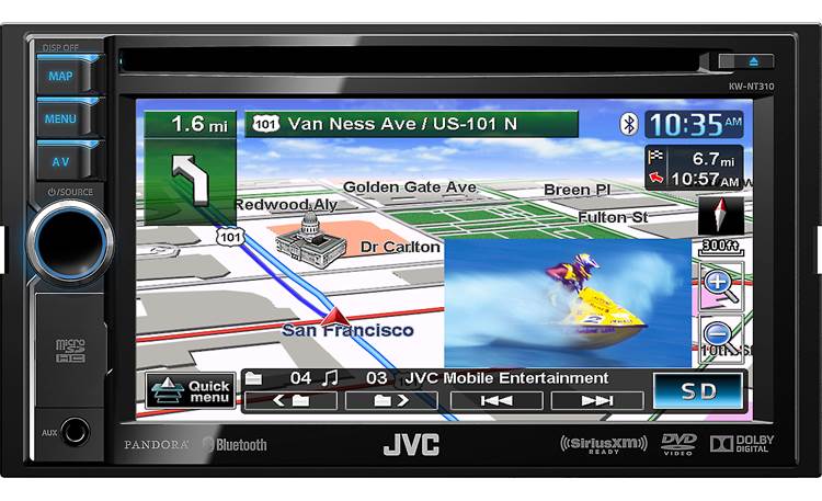 JVC KW-NT310 (Refurbished) Navigation receiver at Crutchfield