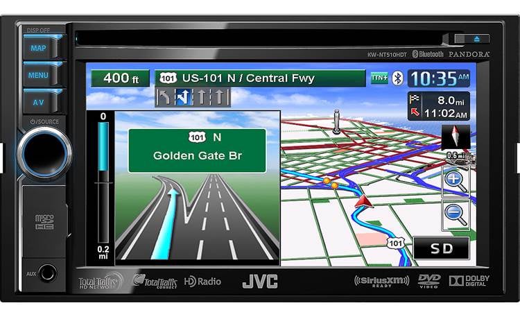 JVC KW-NT510HDT (Refurbished) Navigation receiver at Crutchfield