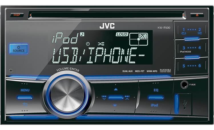 JVC KWR500 (Refurbished) CD receiver at Crutchfield