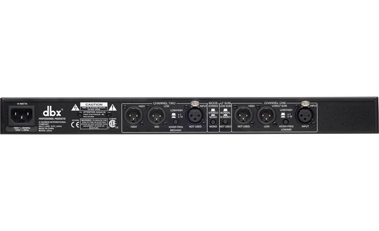 dbx® 223xs Stereo 2-way, mono 3-way crossover with XLR connectors at Crutchfield