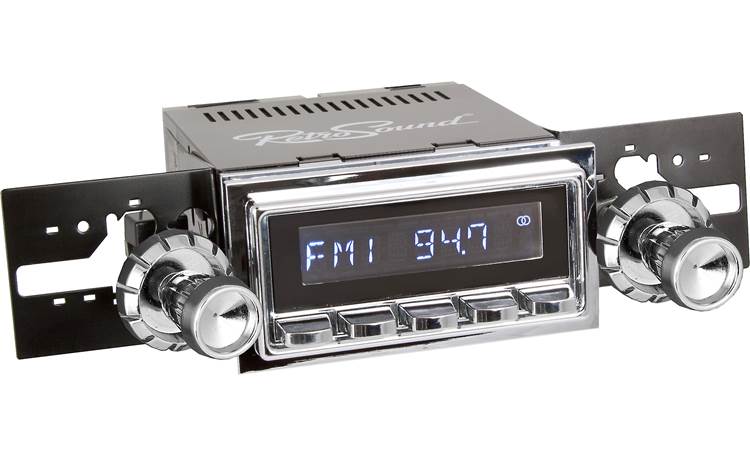 RetroSound 127-04-78 Faceplate and Knob Kit (Chrome trim faceplate with ...