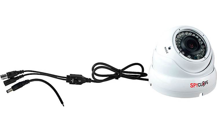 Spyclops Dome Camera (White) Indoor/outdoor security camera at Crutchfield