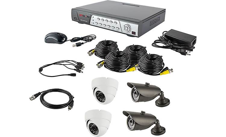 Spyclops DVR Kit 1 4-camera video surveillance system with DVR at ...