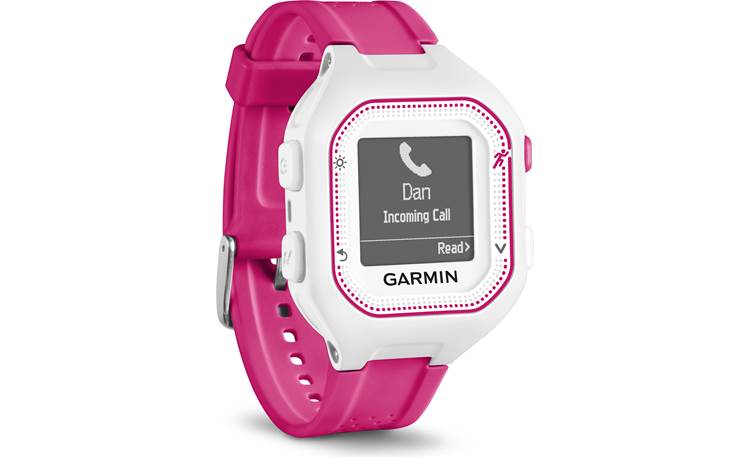 Garmin Forerunner 25 (White/Pink - Small) GPS running watch at Crutchfield