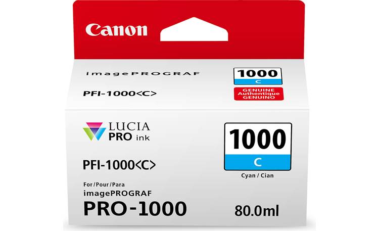 Canon PFI-1000(C) Cyan ink tank for imagePROGRAF PRO-1000 Canon printer at Crutchfield