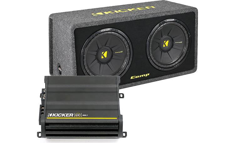 Kicker 600-Watt Bass Package Includes 12CX600.1 amplifier and 40DCWS122 ...