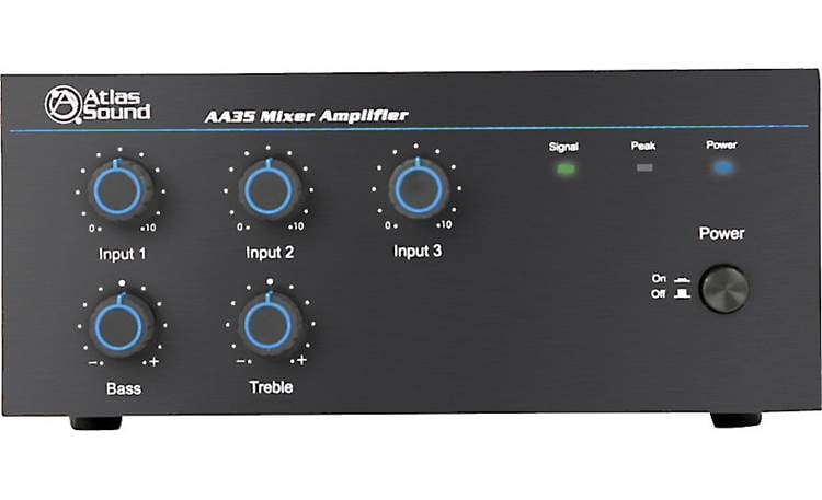 Atlas AA35 3-input mixer/amplifier — 35 watts RMS x 1 at Crutchfield