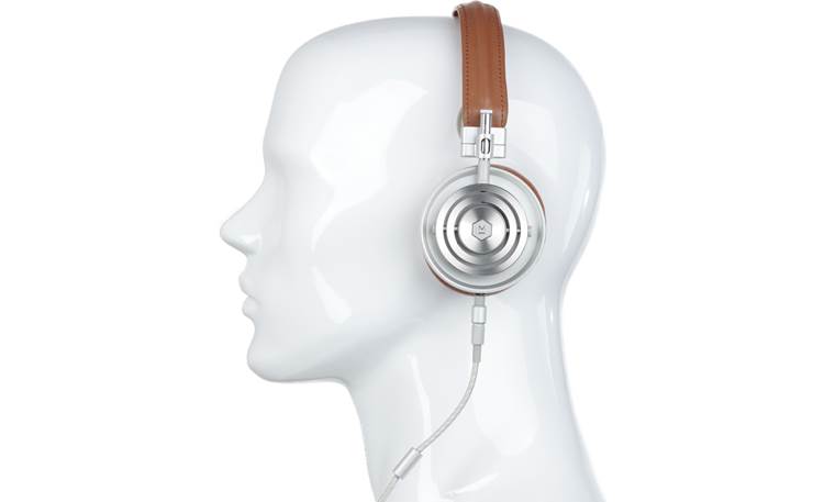Master & Dynamic MH30 (Silver Metal/Brown Leather) On-ear headphones ...