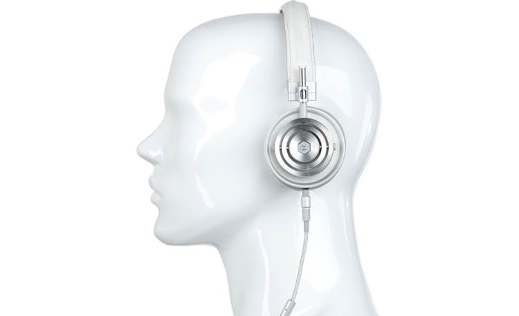 Master & Dynamic MH30 (Silver Metal/White Leather) On-ear headphones ...