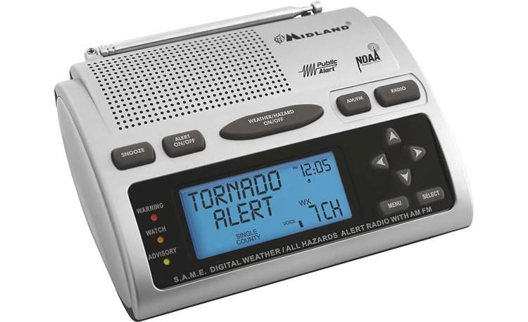 Midland WR300 AM/FM weather alert radio at Crutchfield