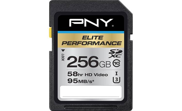 PNY Elite Performance SDXC Memory Card (256GB) Class 10, UHS Speed ...