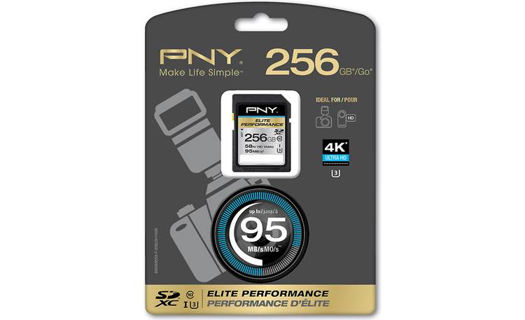 PNY Elite Performance SDXC Memory Card (256GB) Class 10, UHS Speed ...