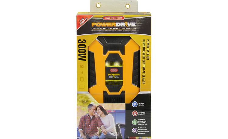 PowerDrive PD300 DC to AC power inverter with 300-watt continuous power ...
