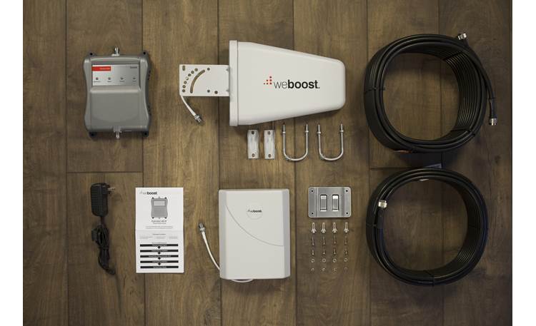 weBoost Connect 4G-X Five-band cellular signal booster kit for large home/office coverage at ...