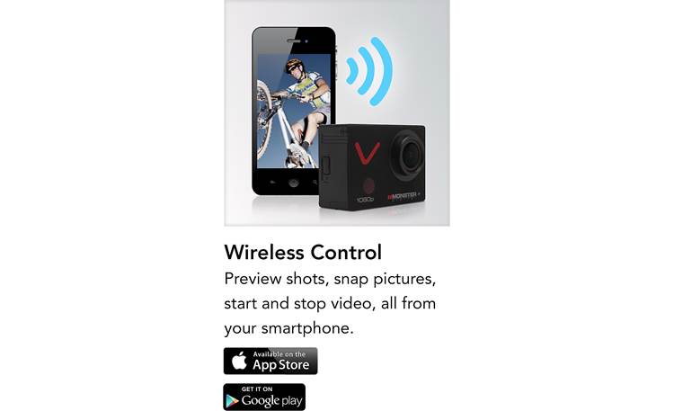 Monster Digital Villain HD action camera with Wi-Fi® at Crutchfield