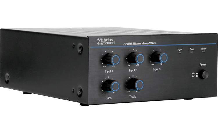 Atlas AA60 3-input mixer/amplifier — 60 watts RMS x 1 at Crutchfield