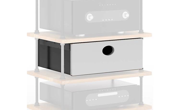 Salamander Designs Archetype Media Drawer (Silver) Add-on media drawer ...