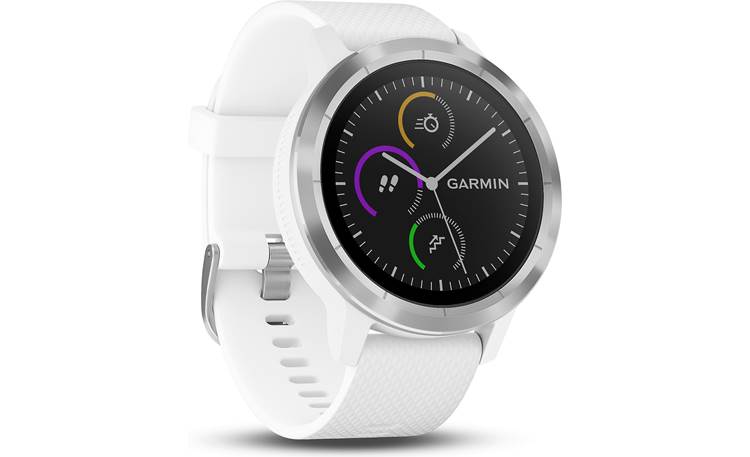 Garmin vivoactive 3 (White and Stainless) GPS smartwatch with wrist ...