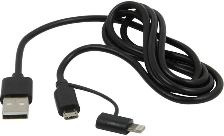 MobileSpec MSUSBSCML 3' USB to multi-tip (micro-USB, Lightning™) cable ...